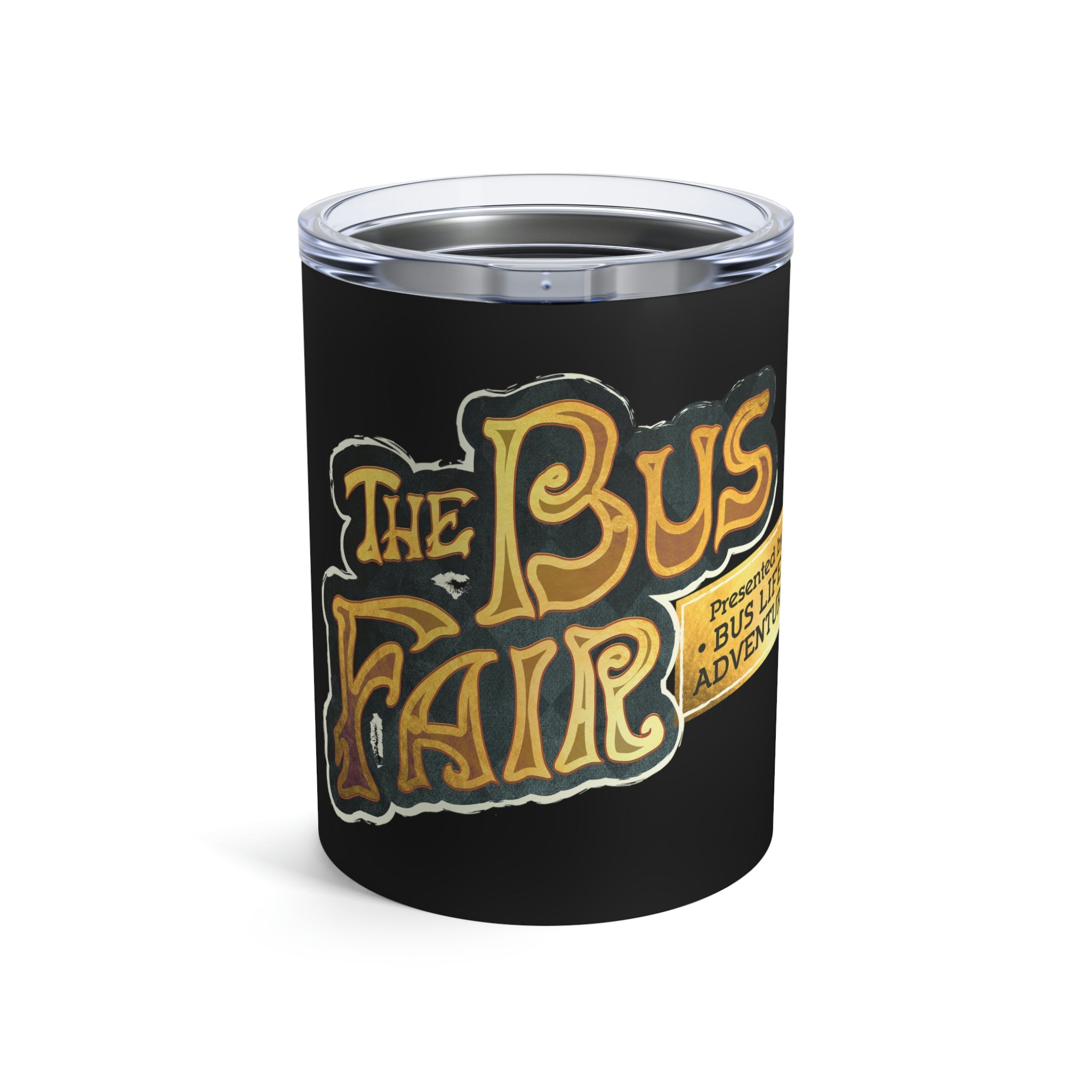The Bus Fair Logo Tumbler 10oz – Bus Life Adventure